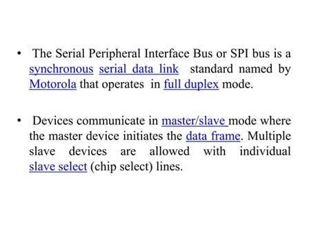 serial peripheral interface spi ppt operating systems computer software and applications