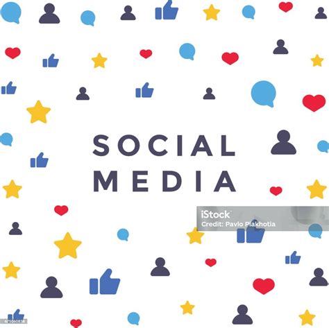 소셜 미디어 네트워크입니다 처럼 기호입니다 배경 또는 배너 평면 벡터 일러스트 레이 션 0명에 대한 스톡 벡터 아트 및 기타 이미지 0명 개념 디자인 Istock