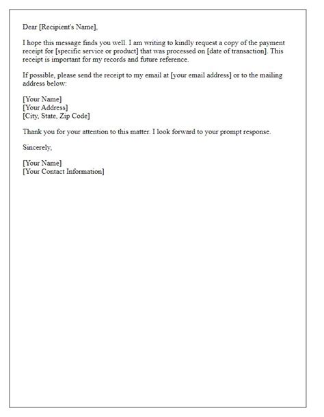 Letter Template For Requesting Payment Clarification Free Samples In PDF Letterin