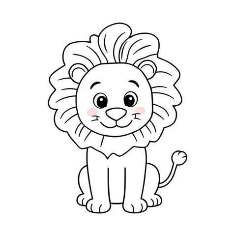 무료 사자 색칠하기 그림 강력한 사자 색칠 도안 모음