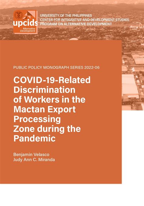 COVID Related Discrimination Of Workers In The Mactan Export Processing Zone During The