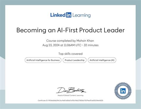 Mohsin Ali Khan On Linkedin Ai Productmanager Machinelearning Innovation