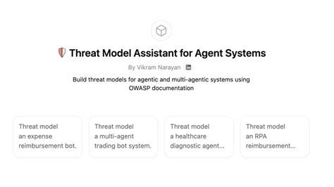 Introducing A Threat Modeling Gpt For Agentic Systems