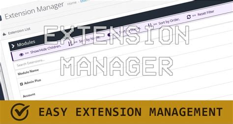 opencart extension manager