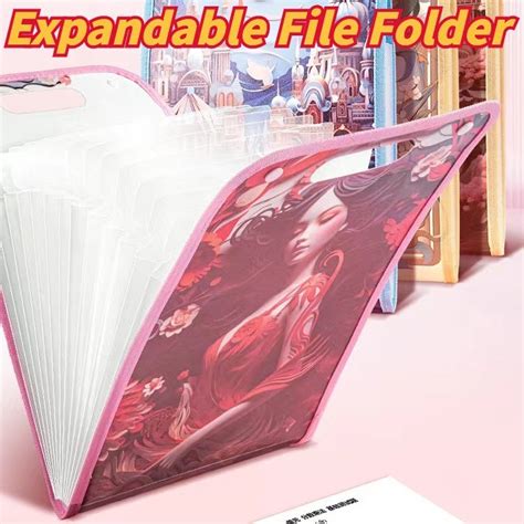 13 Layer Document File Folder School Expandable Folder Portable Folder