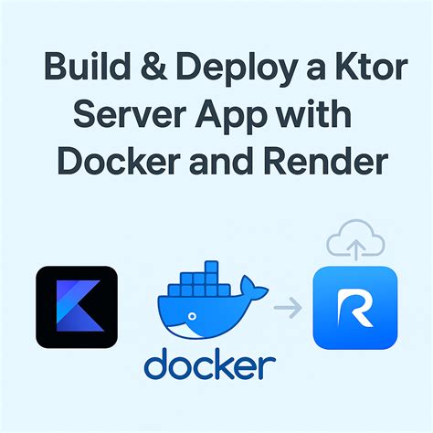 Build Dockerize And Deploy A Ktor Server App On Render 🚀 By Teo Coding Medium
