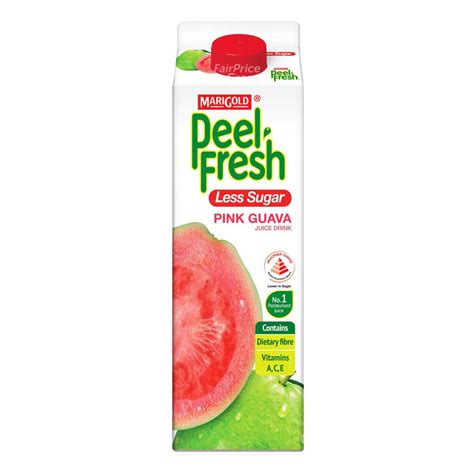 Marigold Peel Fresh Juice Pink Guava Less Sugar Ntuc Fairprice
