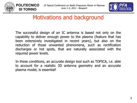 Ppt Mitigation Of Parallel Rf Potentials By An Appropriate Antenna Design Using Topica