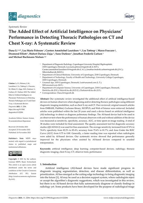 Pdf The Added Effect Of Artificial Intelligence On Physicians Performance In Detecting