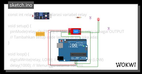 Belajar Relay Wokwi Esp32 Stm32 Arduino Simulator
