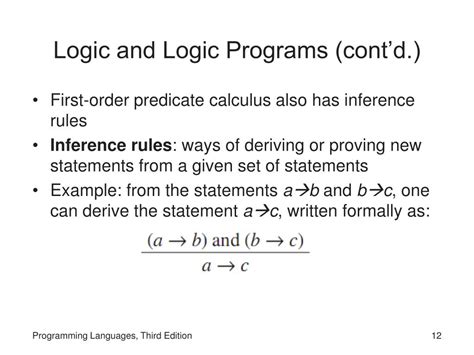 PPT Programming Languages Third Edition PowerPoint Presentation Free Download ID