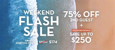 Pied Pipercelebrity Cruises Weekend Flash Sale 75 Off Second