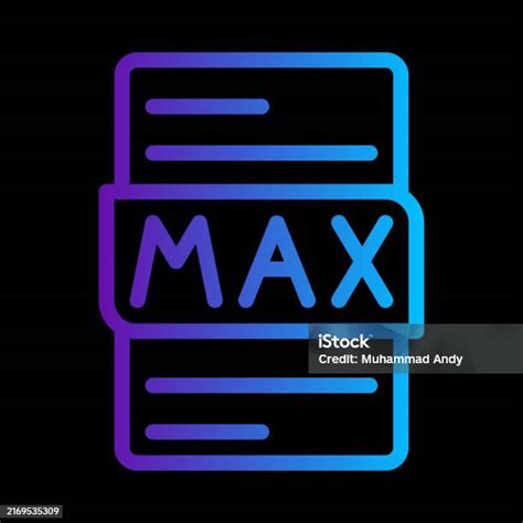 최대 파일 형식 그라데이션 아이콘입니다 형식 확장자 문서 파일 기호 아이콘 웹사이트 Ui 및 모바일 앱에 적합합니다 0명에 대한