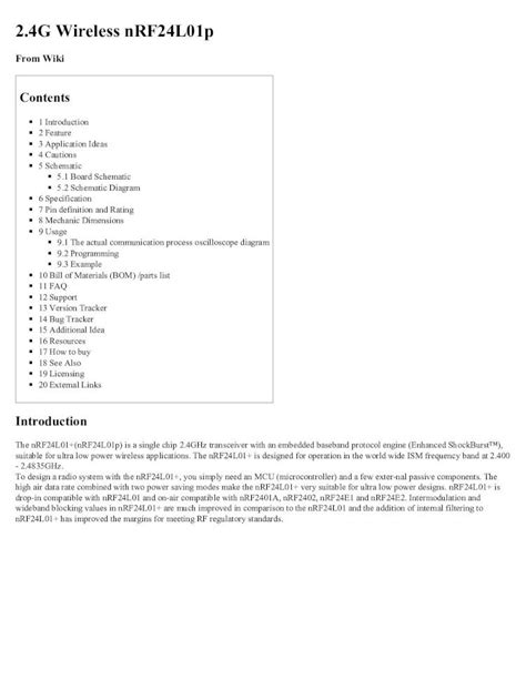 Pdf 24g Wireless Nrf24l01p Robo Româniaroboromaniarodatasheet