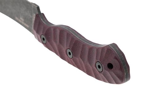 Esee Jg5 Esee Jg5 Lm 1095 Stone Washed Black Oxide Burgundy Linen Micarta Couteau Outdoor