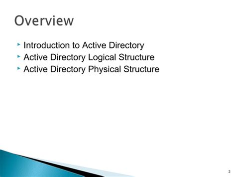 Active Directory Ppt