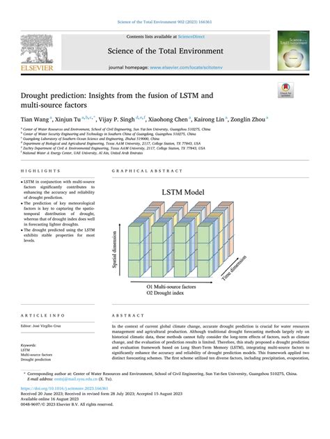 Pdf Drought Prediction Insights From The Fusion Of Lstm And Multi Source Factors