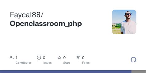 Github Faycal Openclassroom Php
