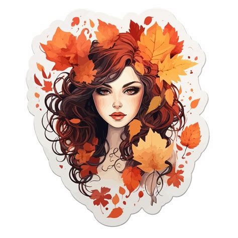 Amante Del Otoño Vector Premium