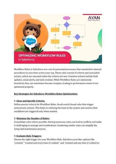 Ppt Optimizing Workflow Rules In Salesforce A Comprehensive Guide