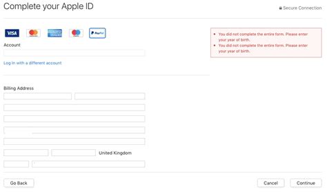Review Apple ID Error Apple Community