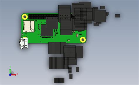 Raspberry 树莓派zero主板开发板 Step 模型图纸下载 懒石网