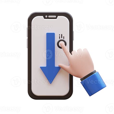 Hand Gesture Swipe Down 3d Illustration 24253402 Png