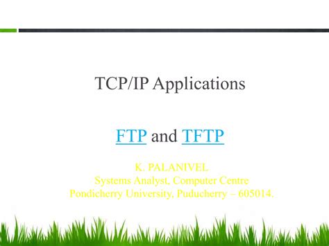 13 Coms 525 Tcpip Applications File Transfer Protocol Pptx