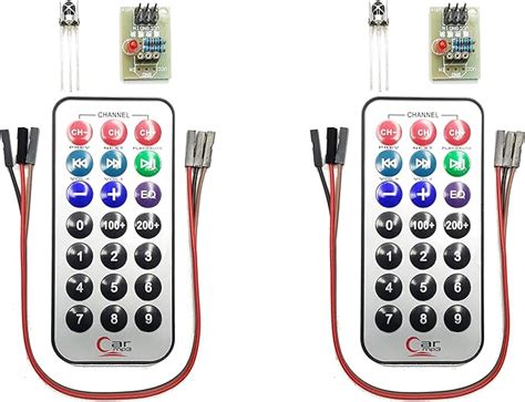 Jp Diyables 赤外線リモコンキット 21キーコントローラーとレシーバー付き Arduino Esp32 Esp8266 Raspberry Pi用 2セット