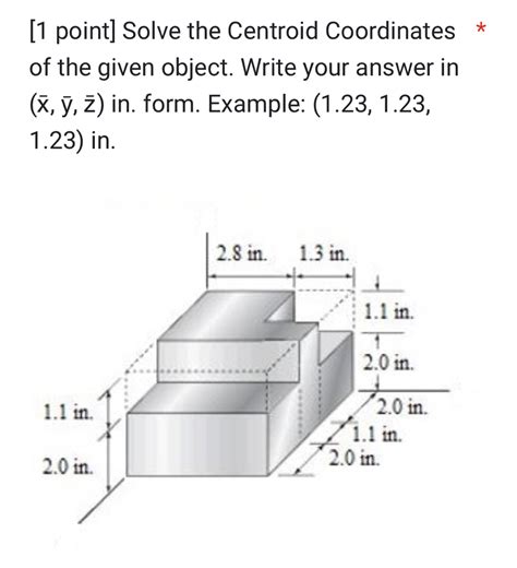 Point Solve The Centroid Coordinates Of The StudyX