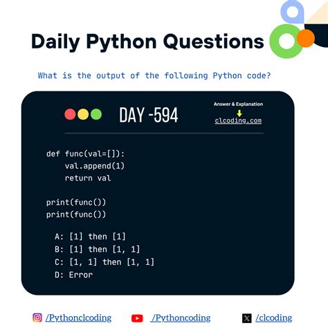 Python Coding Challenge Day 594 What Is The Output Of The Following