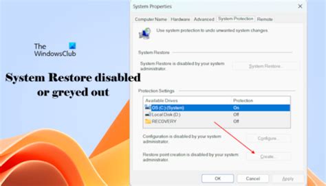 Turn On And Enable System Restore In Windows 11 10
