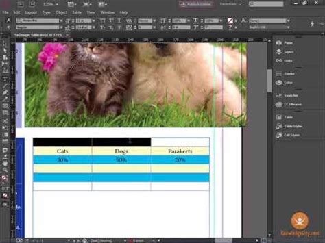 How To Create A Header Row In InDesign Creative Cloud YouTube