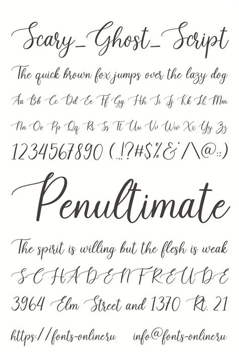 Scaryghostscript Font