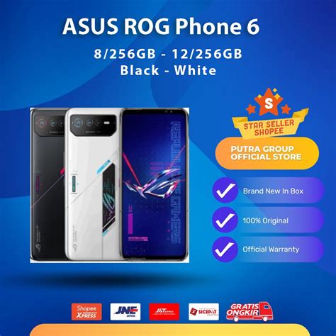 Jual Resmi Asus Rog Phone Gb Gb Black White Gaming Phone G Shopee Indonesia