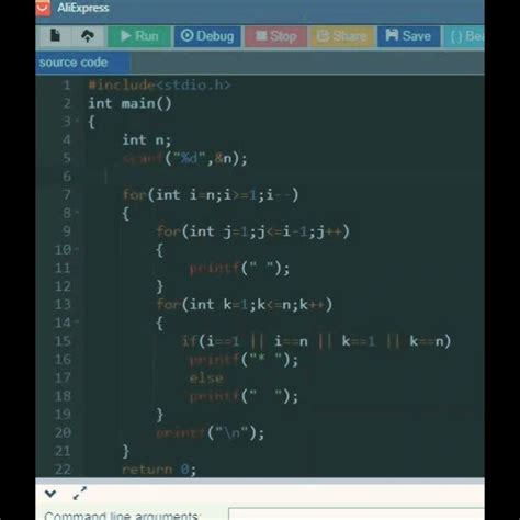 2hollow Square Or Rectangle Star Pattern Print In C Programming Youtube