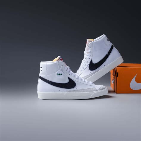Blazer Mid 77 Vintage White Black 807garage