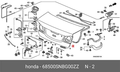 Honda Civic 06 11 Dickytrunkcn 2 68500 Snb G00zz Spare Parts