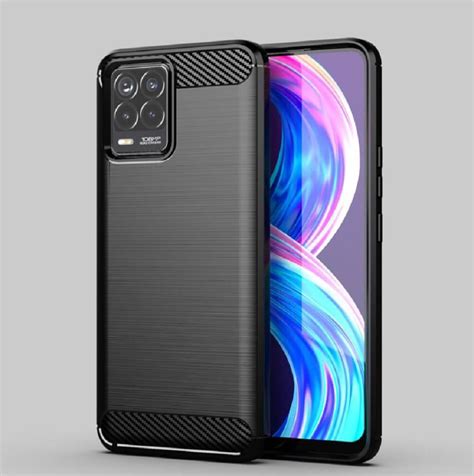 Sdtek Carbon Case For Realme Pro Phone Cover And Glass Screen Protector