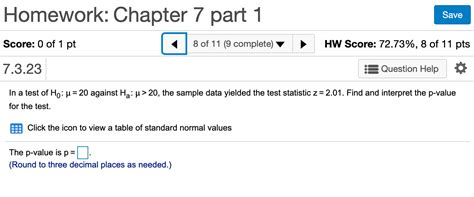 Solved Homework Chapter 7 Part 1 Save Score 0 Of 1 Pt 9 Of