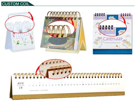 Spiral Bound Paper Board Wall Calendar Printing