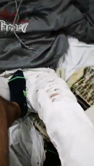 Socked Foot Crushes Guys Balls