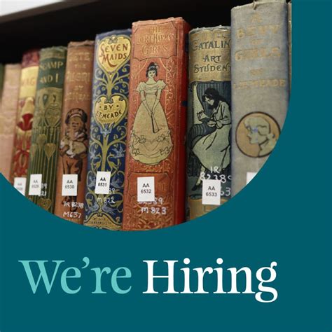 📣 Were Hiring Senior Library Assistant Offsite Storage Manager Over