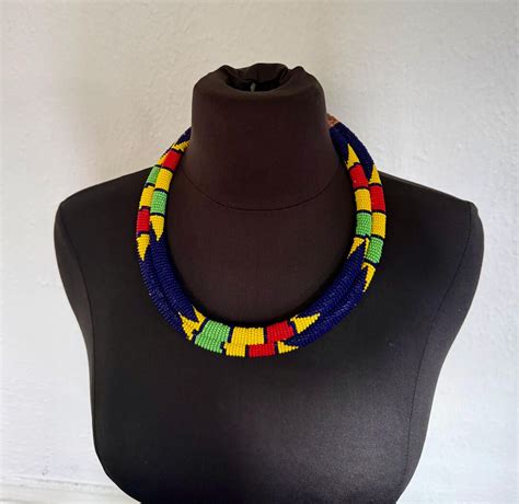 Beaded African Tribal Jewelry Etsy