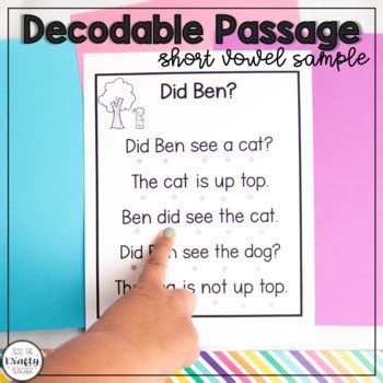 Cvc Decodable Reader Kindergarten Printable Decodable Books Beginning