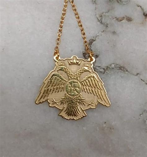 Byzantine Palaiologos Eagle Necklace 925 Sterling Silver Etsy