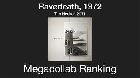 Tim Hecker Ravedeath Megacollab Youtube