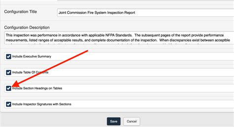 Include Section Headings On Tables Editing Custom Reports