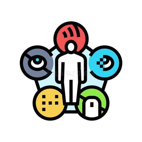 Accessibility Ux Ui Design Color Icon Vector Illustration Stock