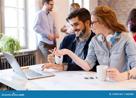 Software Engineers Working On Project Stock Image Image Of Digital